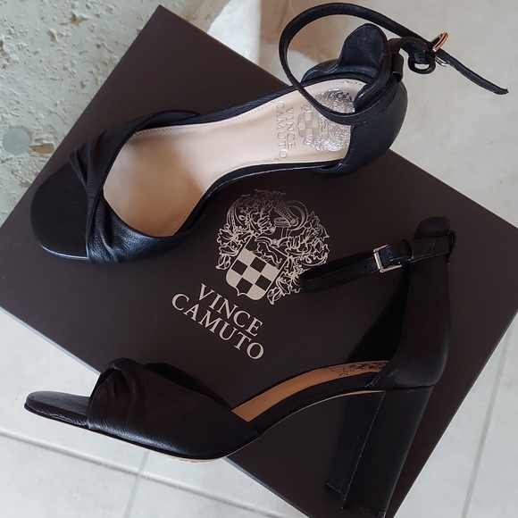 Vince Camuto | Shoes | Vince Camuto New Black Leather Shoes No Return ...